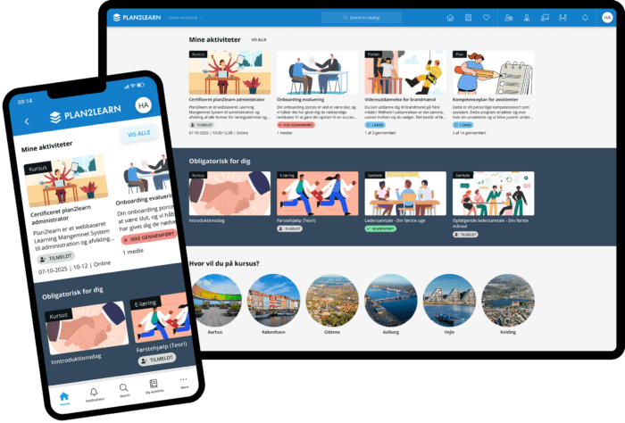 Plan2learn - Digital platform til kurser, læring og kompetenceudvikling